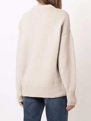 LISKA Ribbed-trim Cashmere Jumper