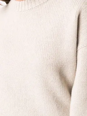 LISKA Ribbed-trim Cashmere Jumper
