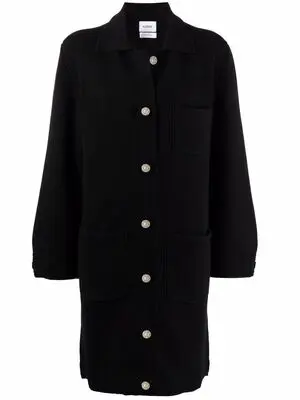 BARRIE Single-breasted Cashmere-cotton Blend Coat