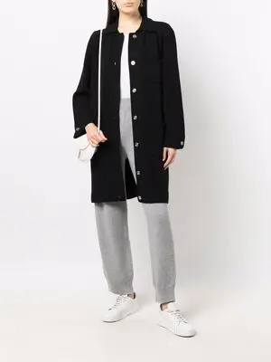 BARRIE Single-breasted Cashmere-cotton Blend Coat