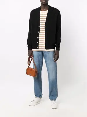 BARRIE Buttoned Cashmere Cardigan