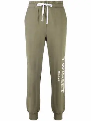TWINSET Logo-print Weat Pant