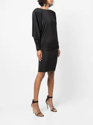 Alexandre Vauthier Wide-shoulder Knit Dress - Black