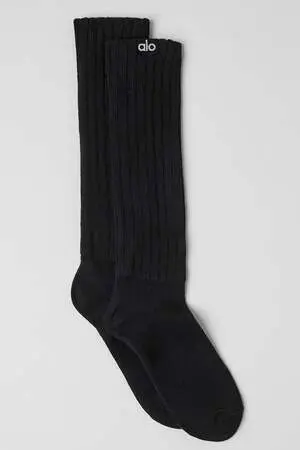 Alo Yoga Scrunch Socks - Black