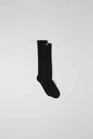 Alo Yoga Scrunch Socks - Black