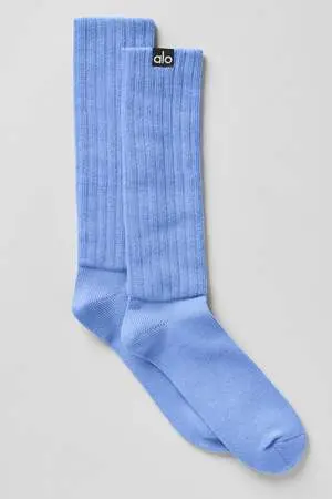 Alo Yoga Scrunch Socks - Crystal Clear Blue