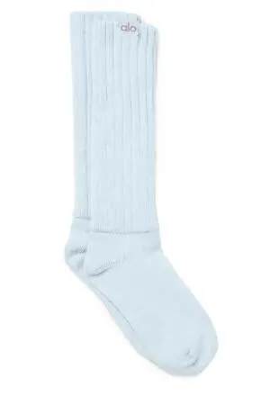 Alo Yoga ALO Scrunch Socks Powder Blue