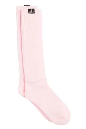 Alo Yoga ALO Scrunch Socks Powder Pink