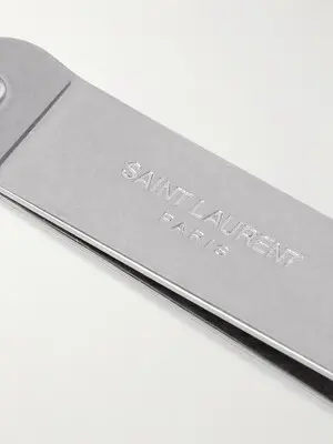 Saint Laurent Logo-engraved -tone Money Clip