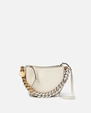 Stella McCartney Frayme Small Shoulder Bag - White