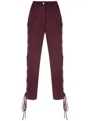 OLYMPIAH Napoles Cropped Trousers - Purple
