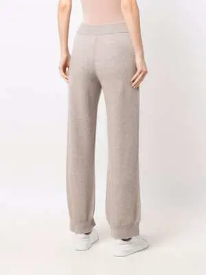 BARRIE Cashmere Wide Leg Trousers - Neutrals