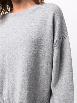 BARRIE Iconic Cashmere Pullover - Grey