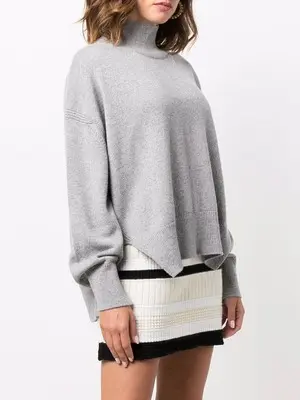 BARRIE Iconic Cashmere Pullover - Grey