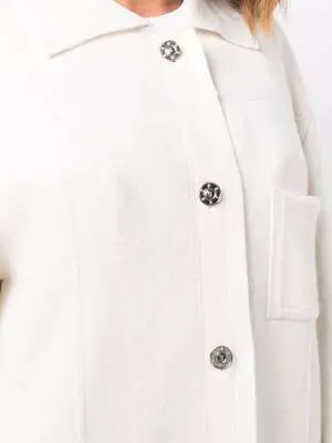 BARRIE Single-breasted Cashmere-cotton Blend Coat