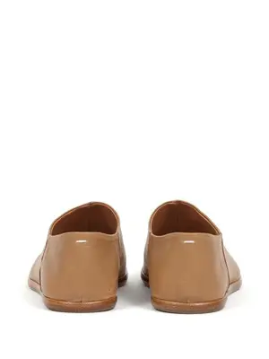 MAISON MARGIELA Tabi Leather Babouche Shoes - Brown