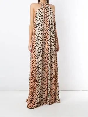 OLYMPIAH Printed Durban Long Dress