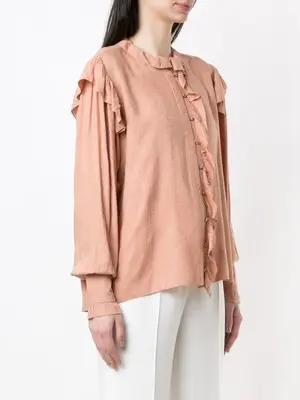 OLYMPIAH Azteca Ruffled Shirt