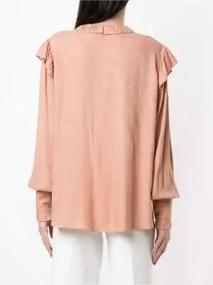 OLYMPIAH Azteca Ruffled Shirt
