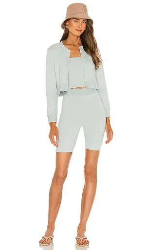 Simkhai Emmie Organic Stretch Terry Short In Baby Blue