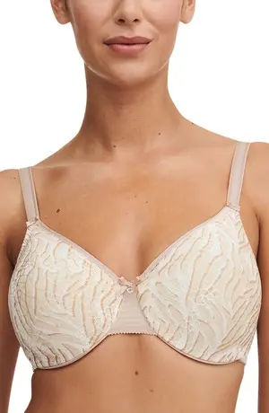 Chantelle CHANTELLE C Magnifique Underwire Minimizer Bra Desert Sand Print-a3