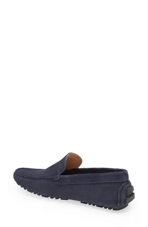Nordstrom Bend Venetian Driving Shoe - Navy Textured Suede