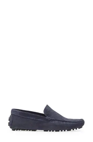 Nordstrom Bend Venetian Driving Shoe - Navy Textured Suede