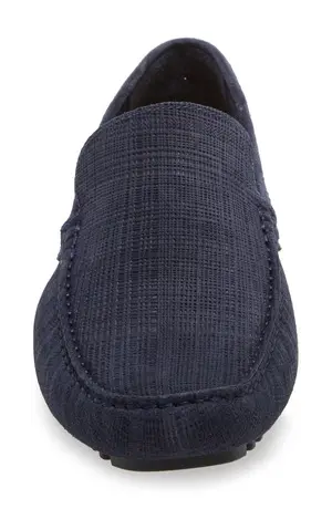 Nordstrom Bend Venetian Driving Shoe - Navy Textured Suede