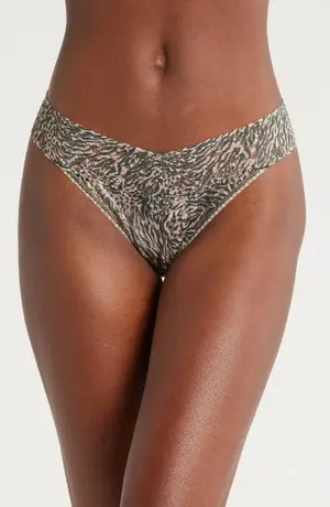 Hanky Panky Print Original Rise Thong Animal Kingdom
