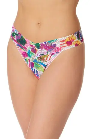 Hanky Panky Print Original Rise Thong Aquarelle