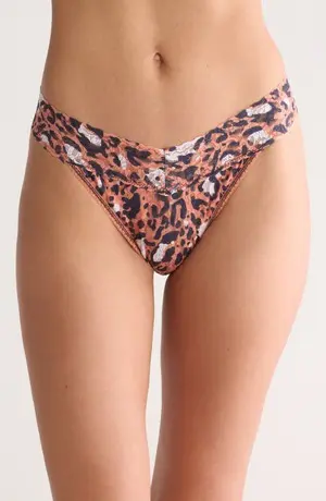 Hanky Panky Print Original Rise Thong Cheeky Cheetah