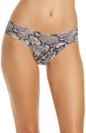Hanky Panky Print Original Rise Thong Essential Python