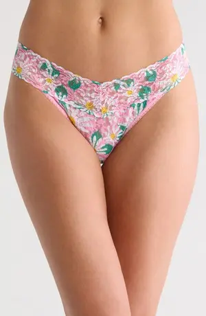 Hanky Panky Print Original Rise Thong Hello Spring