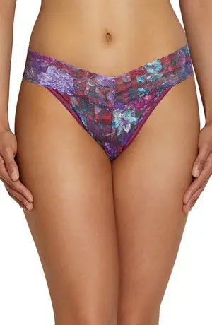 Hanky Panky Print Original Rise Thong Highland Garden Prin