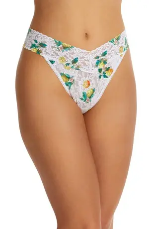 Hanky Panky Print Original Rise Thong Lemonade