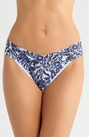 Hanky Panky Print Original Rise Thong Sketchbook Floral