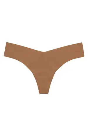 Commando Solid Thong - Caramel