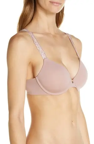 Natori Rose Dream Custom Coverage Underwire Bra - Antique / Pink Pearl