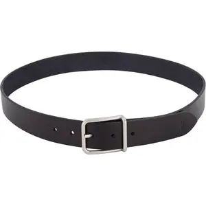 ALLSAINTS Ramskull Leather Belt - Dull Nickel
