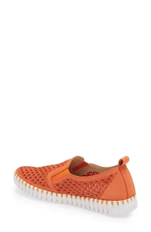 ILSE JACOBSEN Tulip Perforated Slip-on Sneaker - Camelia