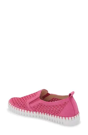 ILSE JACOBSEN Tulip Perforated Slip-on Sneaker - Rose Violet