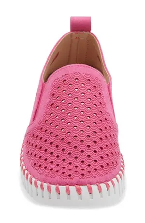 ILSE JACOBSEN Tulip Perforated Slip-on Sneaker - Rose Violet
