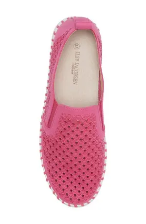 ILSE JACOBSEN Tulip Perforated Slip-on Sneaker - Rose Violet