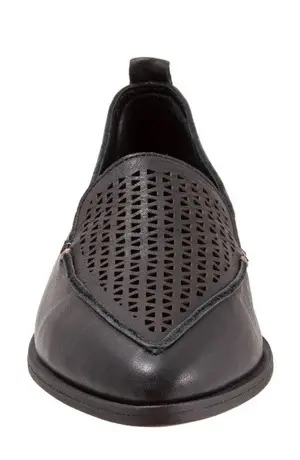 BUENO Blazey Pointed Toe Flat - Black Leather