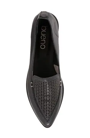 BUENO Blazey Pointed Toe Flat - Black Leather