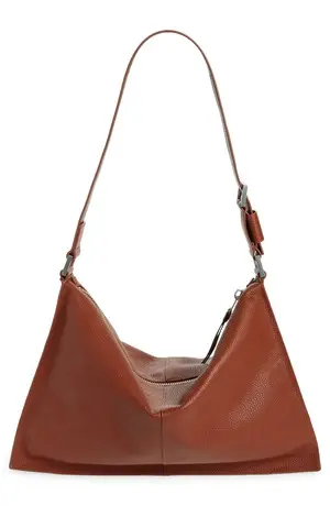ALLSAINTS Edbury Leather Shoulder Bagred