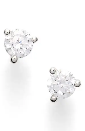 Nordstrom Cubic Zirconia Stud Earrings - Platinum