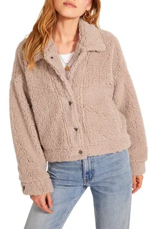 Steve Madden Faux Fur Bomber Jacket