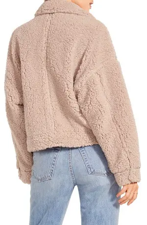 Steve Madden Faux Fur Bomber Jacket