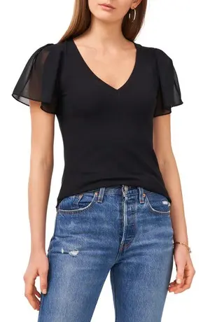 1.state V Neck Blouses